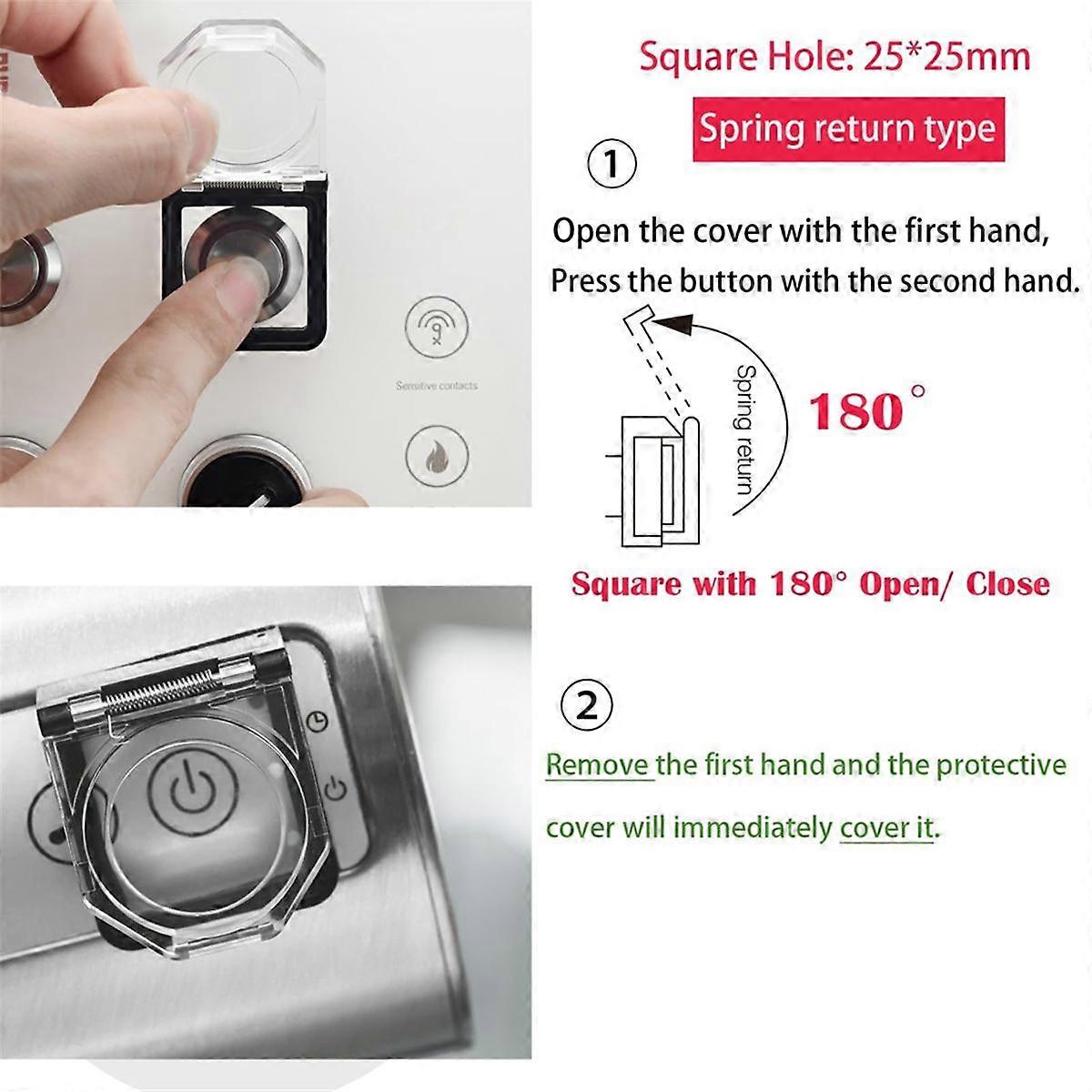 Power Push Button Switch Cover,Waterproof and Collision Resistant ...