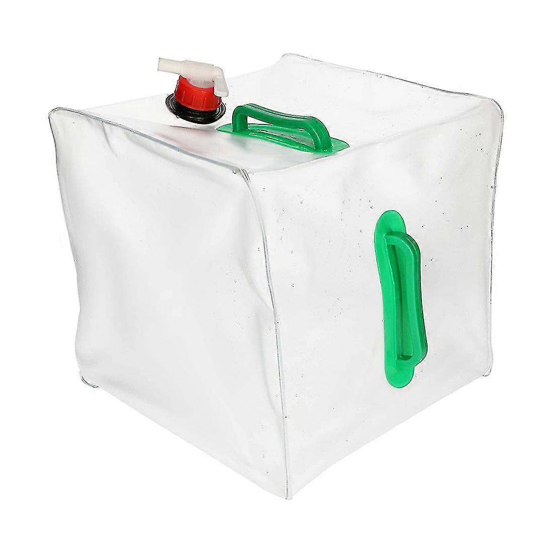 Set Of 4 Foldable Water Canisters With Handle And Pouring Tap 20 L ...