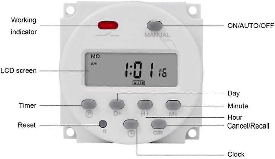 Mini Programmable Timer Switch, 1 Second To 168 Hours, Electronic ...
