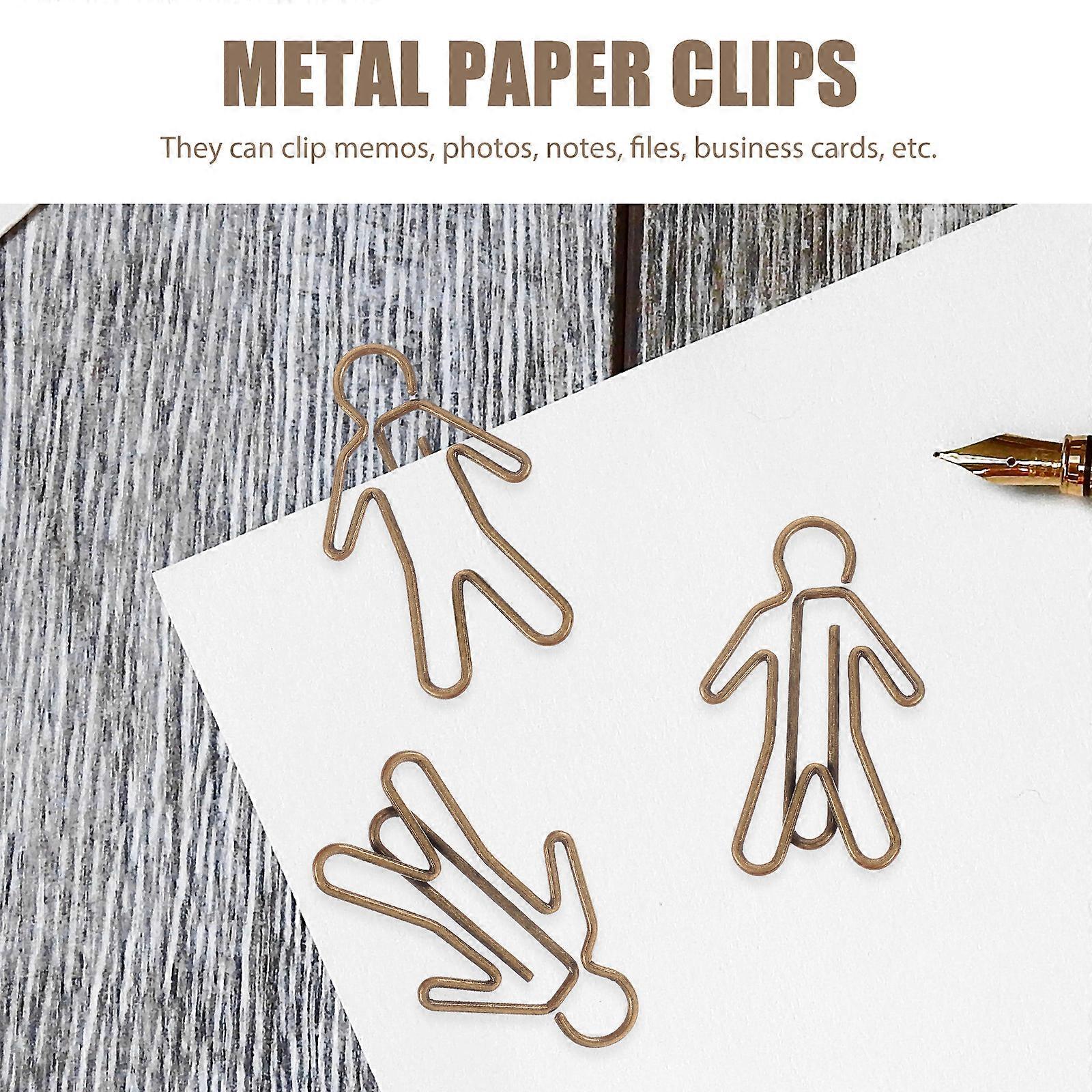 20Pcs Mini Paper Clips Metal Paper Clips Office File Paper Clips ...