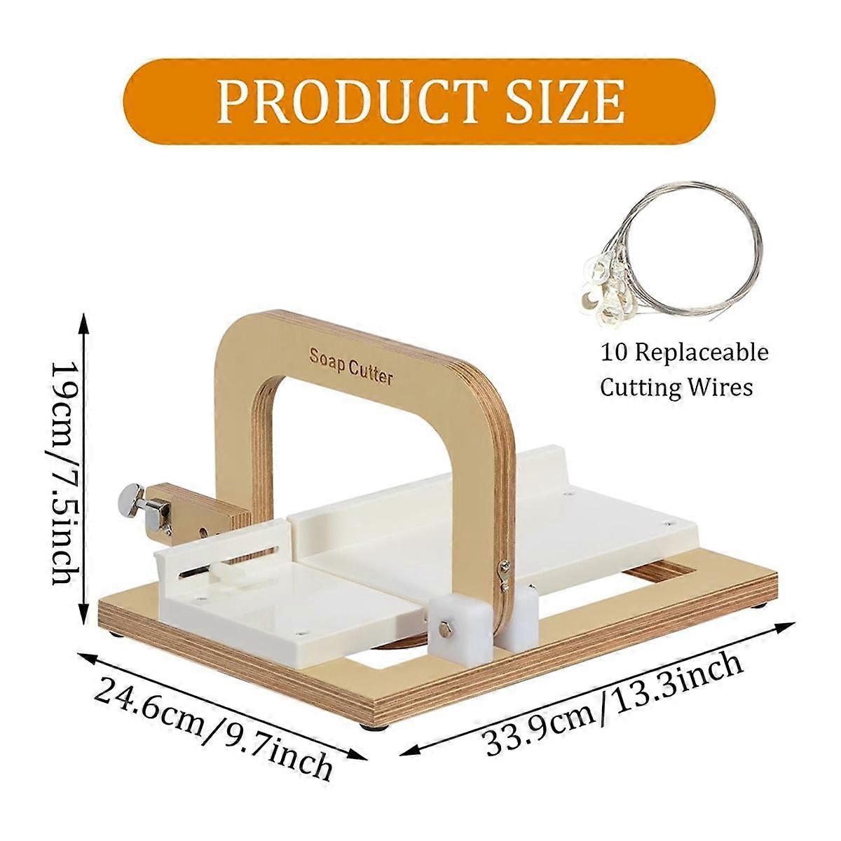 Wooden Soap Cutter, Wire Soap Cutters Adjustable Stainless Steel ...
