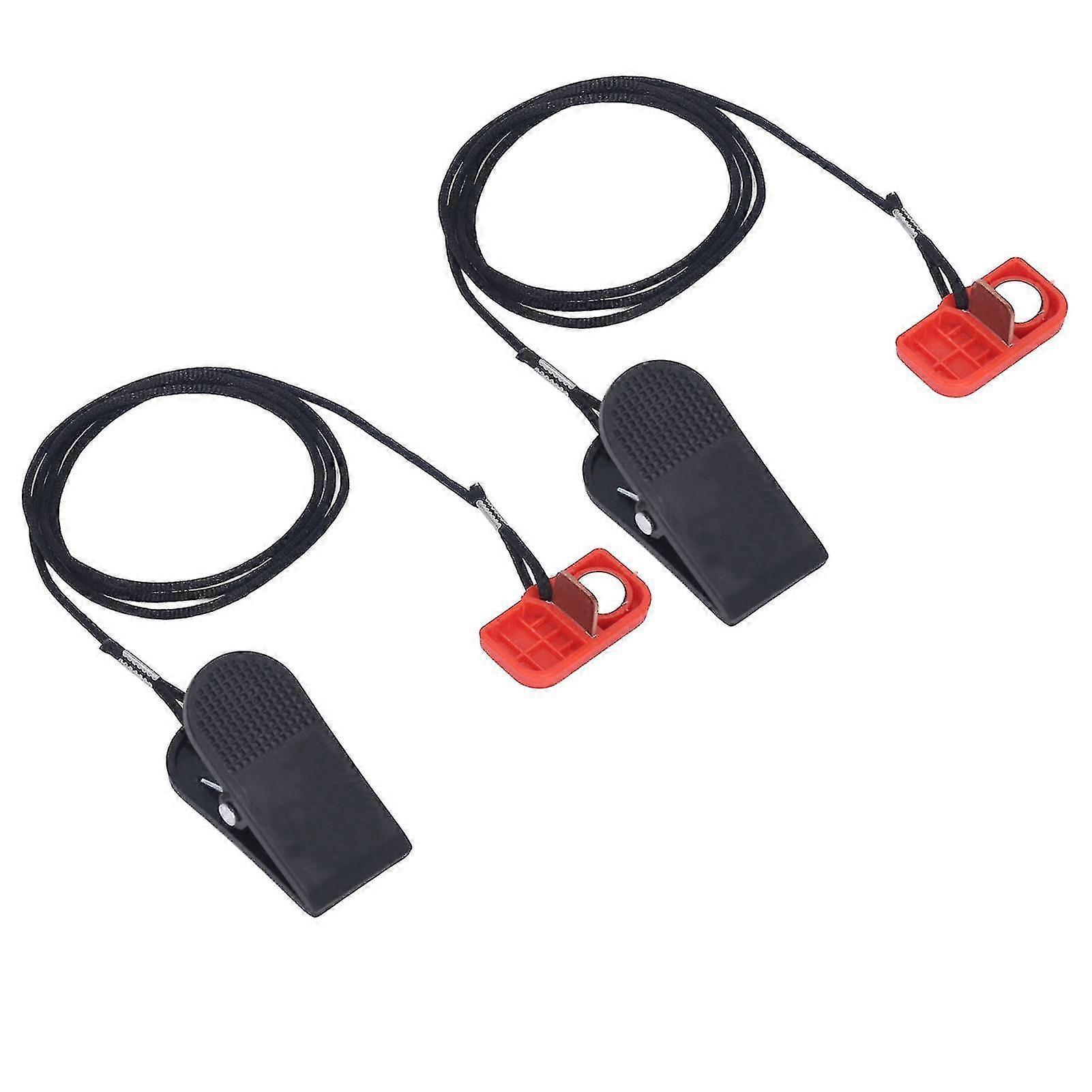 2pcs Treadmill Safety Switch Emergency Stop Magnet Clip Security Lock ...