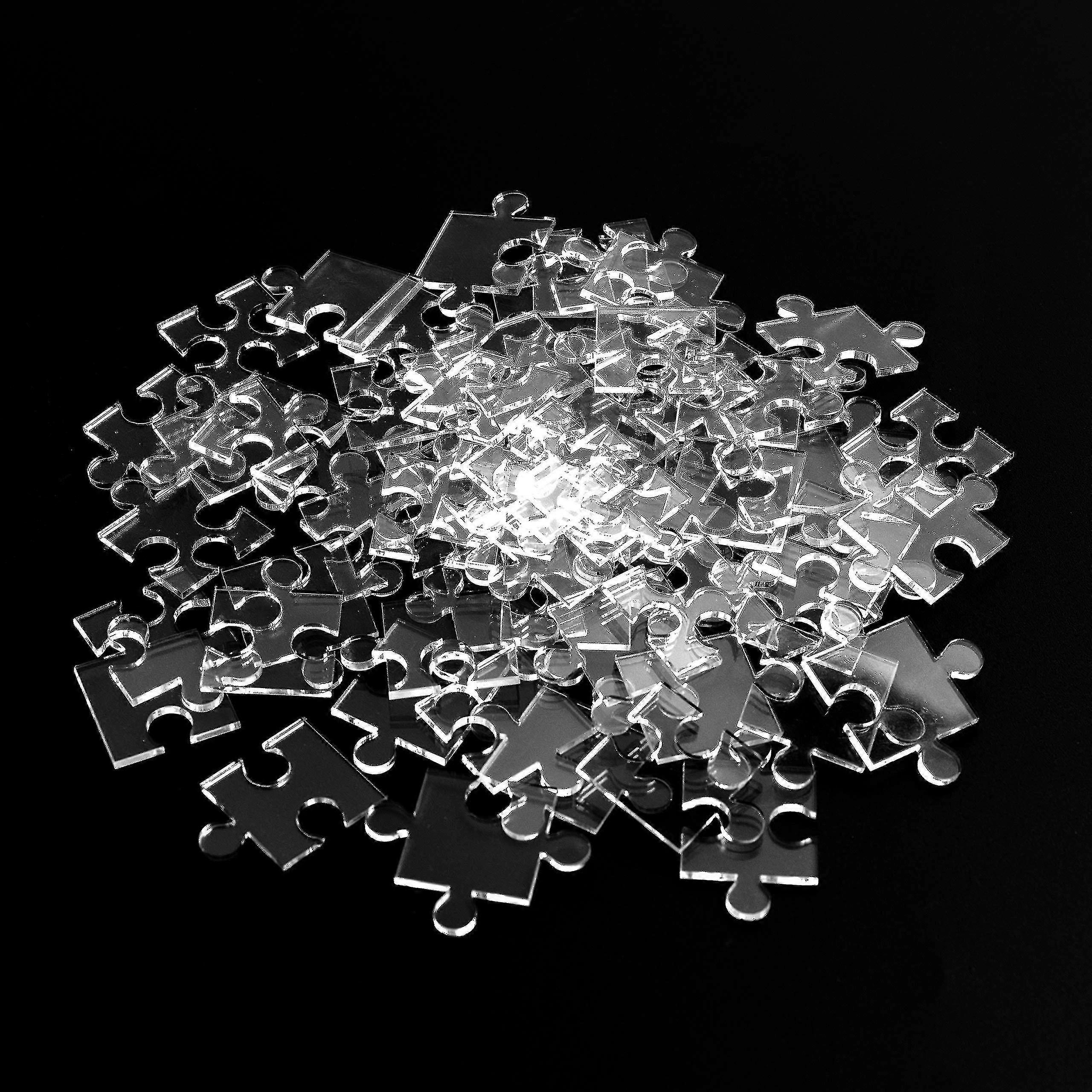 Transparent Puzzle Boys Girls Funny Transparent Blank Acrylic Puzzle ...