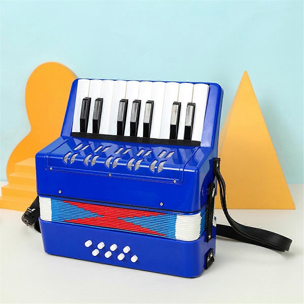 Pink 17 Keys 8 Bass Accordion Children'S Educational Musical Instrument ...