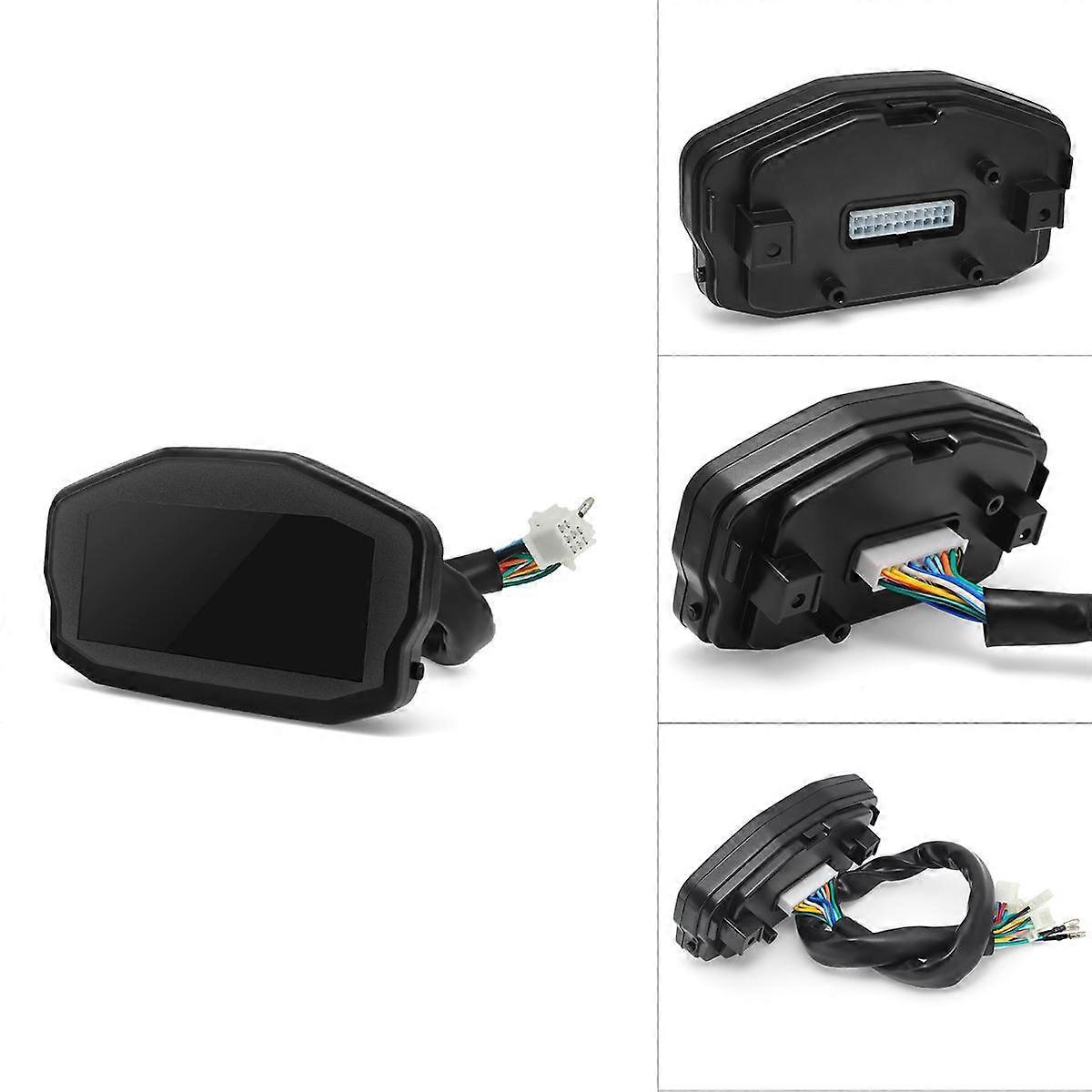 Motorcycle Digital Dash Digital Panel Universal LED LCD Speedometer ...