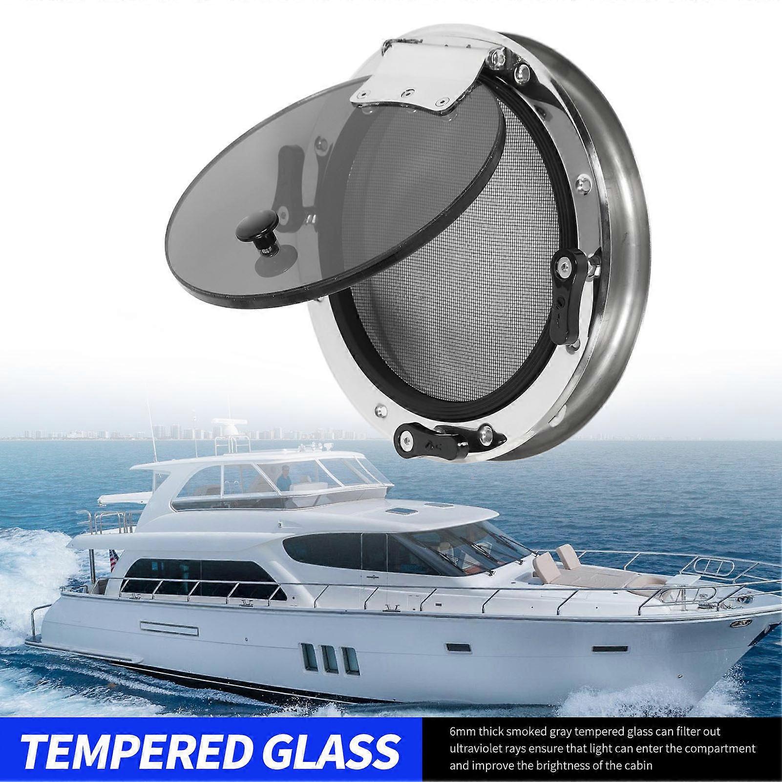 10 Inch Boat Round Porthole Window Inward Opening Stainless Steel ...
