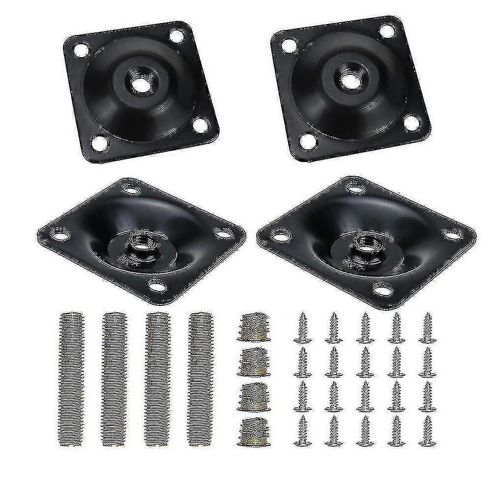 8 Pack Leg Mounting Plates Furniture Leg Attachment Plates Sofa Legs ...