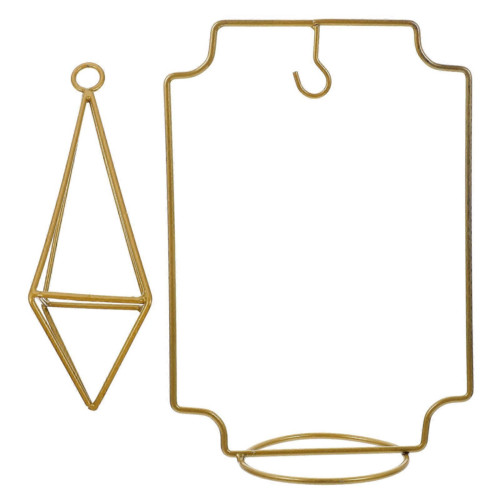 Metal Display Stand Small Plant Photo Frame Hanging Display Holder ...