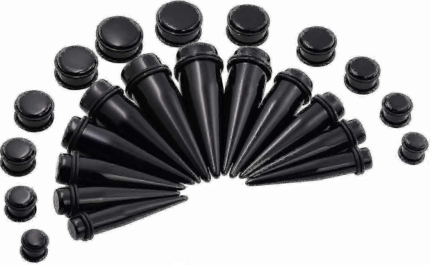 24pc Big Gauges Kit Ear Stretching 00g-20mm Acrylic Taper Plug Tunnels ...