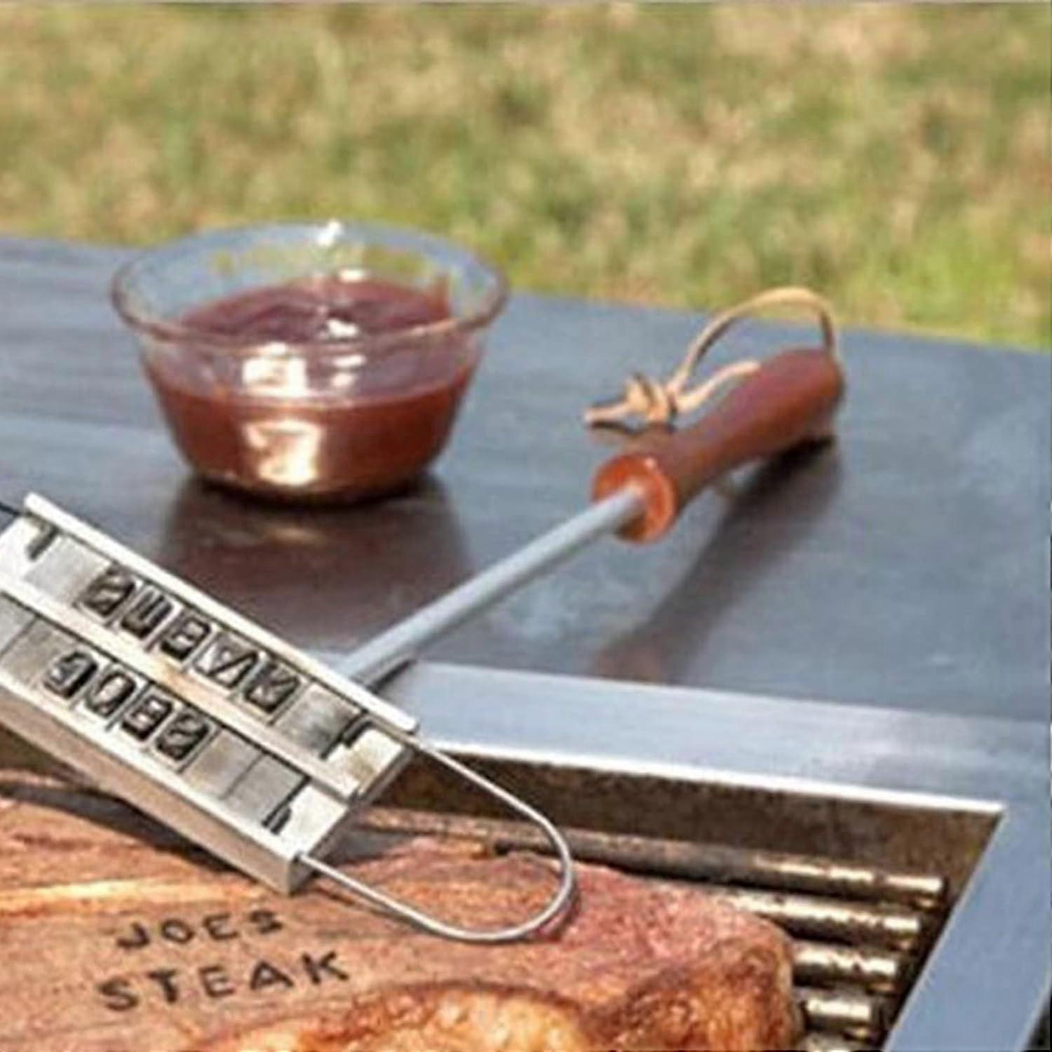 BBQ Branding Iron With Changeable Letters BBQ Grill Tool BBQ Meat ...