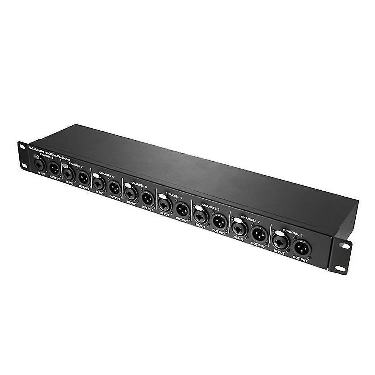 hgT8 Multi-Function 8-Channel Audio Isolator 1U Rack Mounted XLR 6.35mm ...