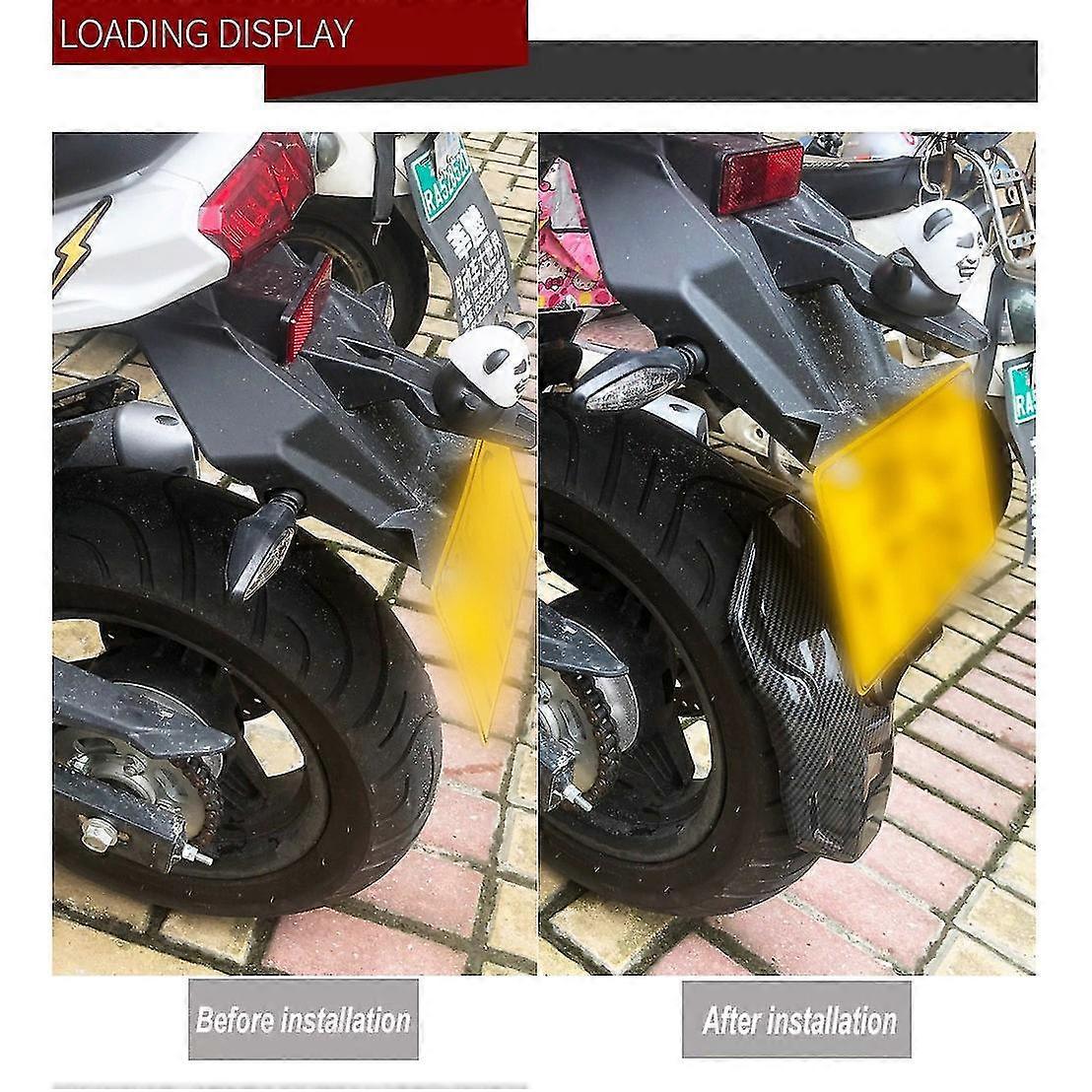 Motorcycle Rear Fender Wheel Mudguard Carbon Fiber Splash Guard Cover ...