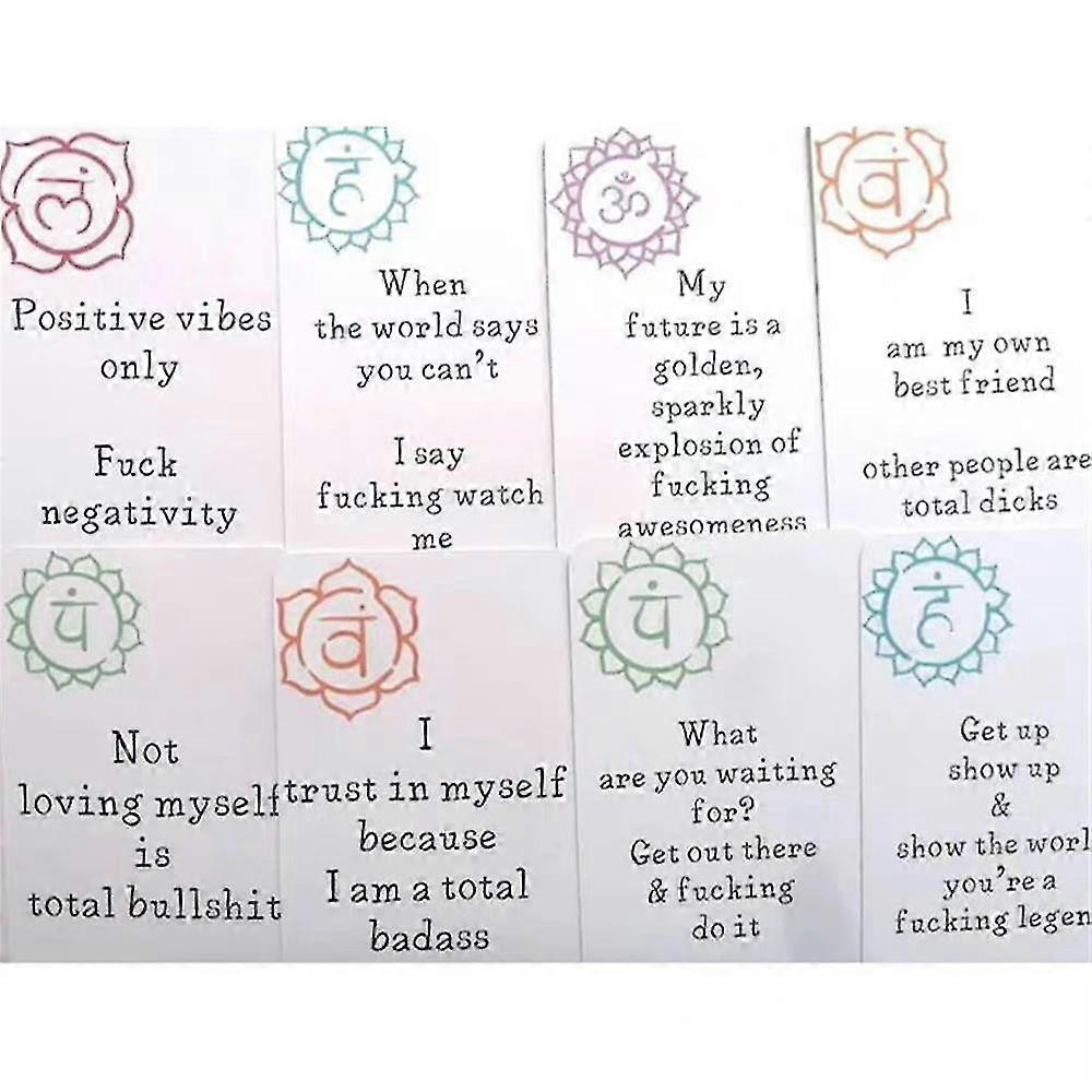 16pcs Funny Affirmation Card Gift, Sweary Affirmation Cards, Positive ...