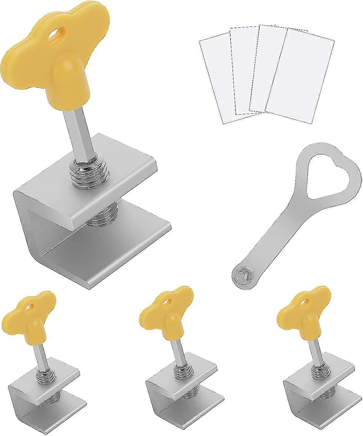 4 Sets Sliding Window Locks, Adjustable Window Locks With Key Window ...