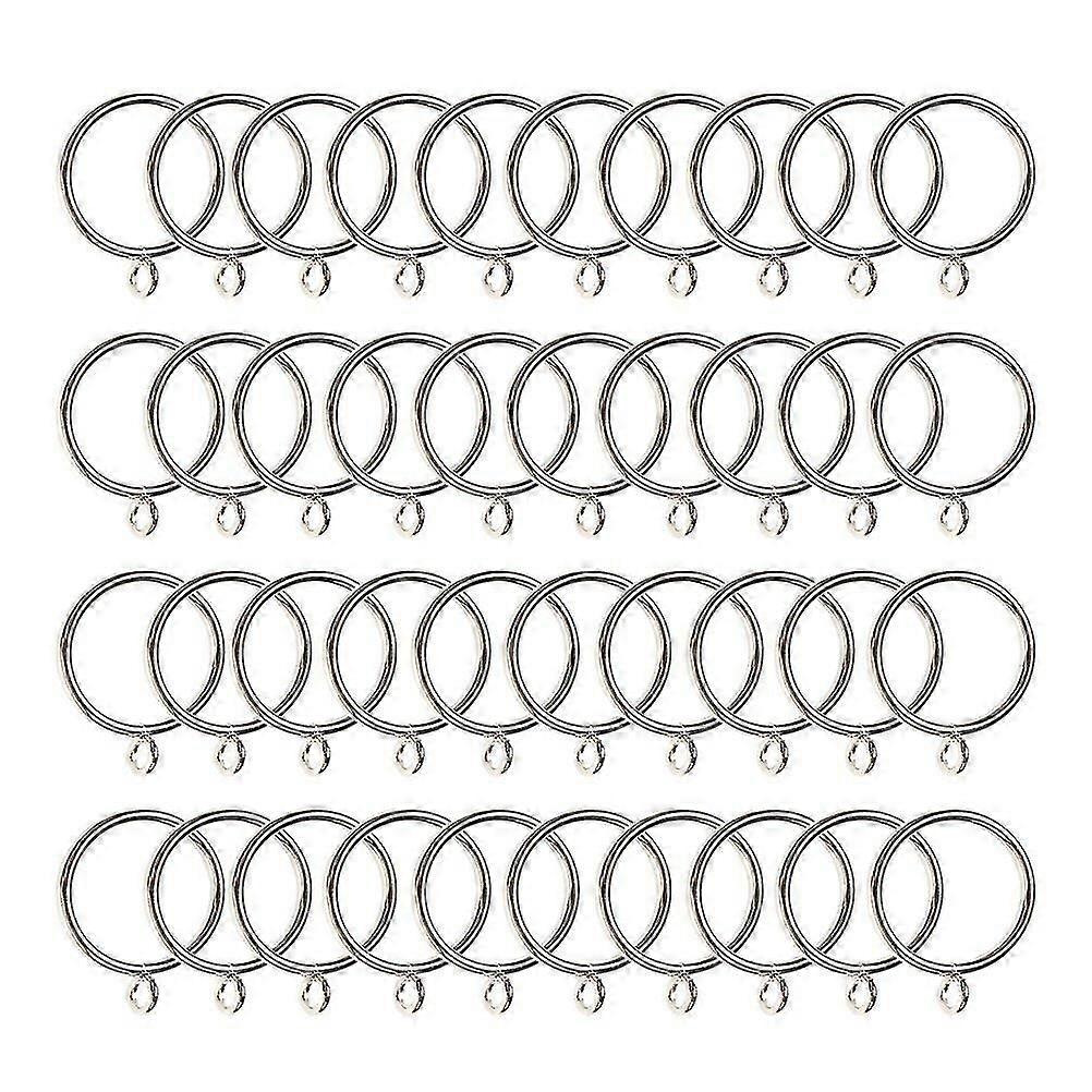 40 Pack Curtain Rings, 38mm Internal Diameter Iron Curtains Rings ...