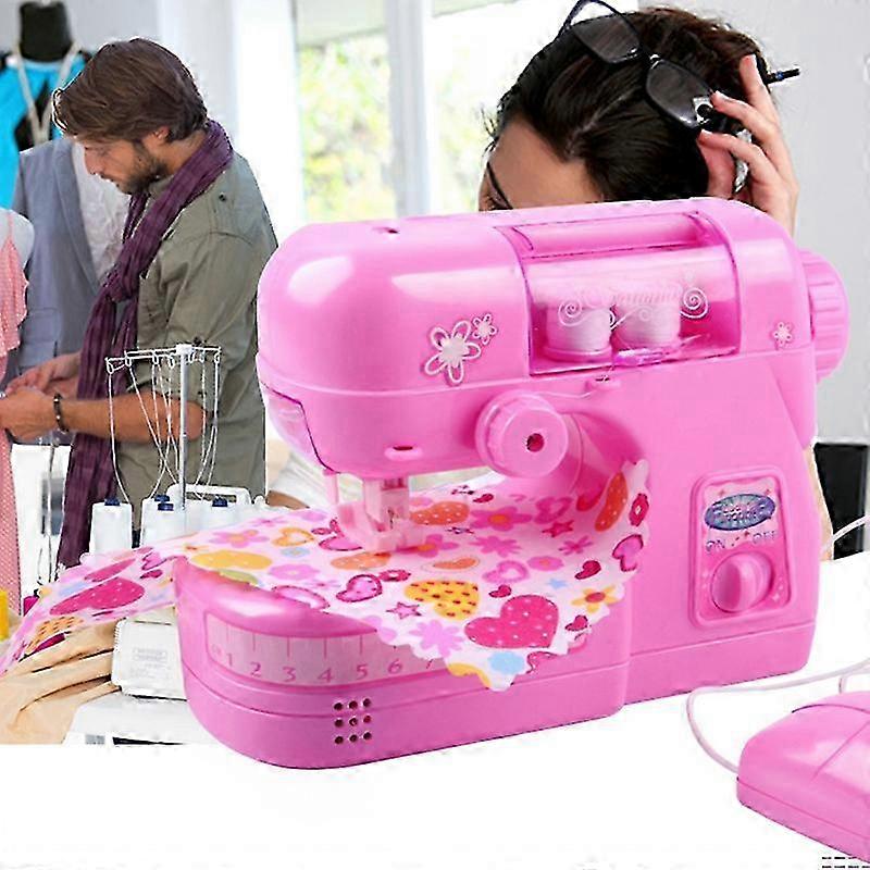 Mini Electric Sewing Machine Pretend Play Toy For Kids Children Girls ...