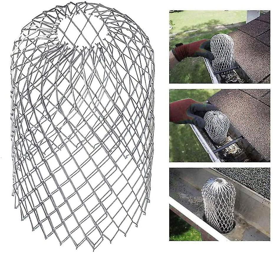 Set Of 4 Metal Gutter Guards Expandable Filter Screen Leaf Strainer ...