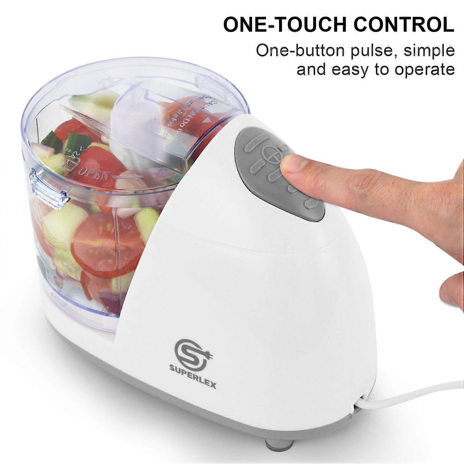 Mini Food Chopper Electric Processor Fruit & Veg Mixer One Touch ...
