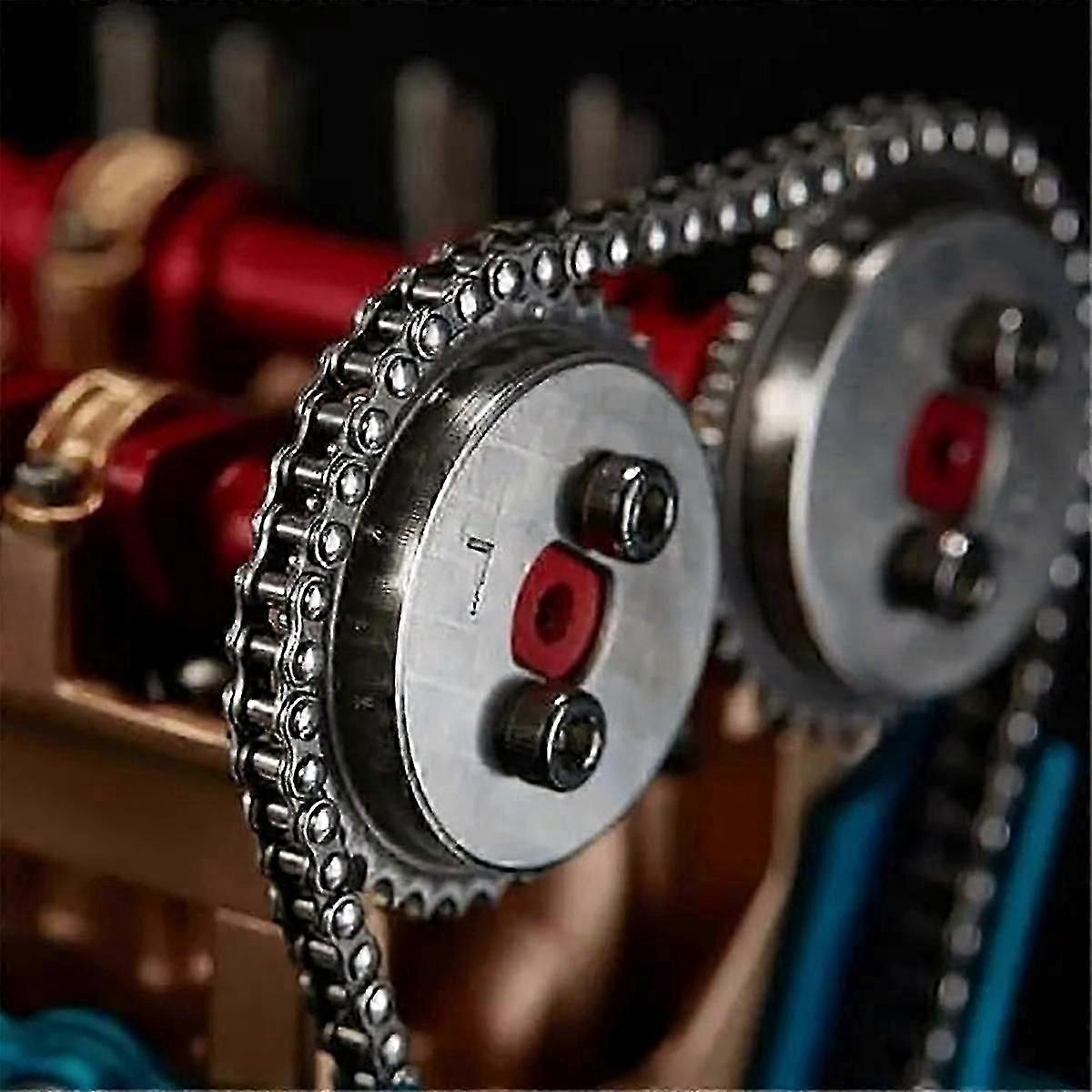 Modellmotor-Bausatz für Erwachsene, 8-Zylinder-Metall-Automotor ...