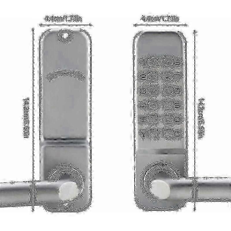 Waterproof Mechanical Code Lock, 1-11 Digit Code Combination Security ...