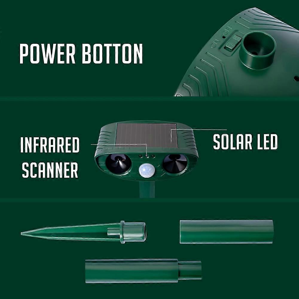 Ultrasonic Deer Repeller - Pack Of 1 - Solar Powered - Get Rid Of Deer ...