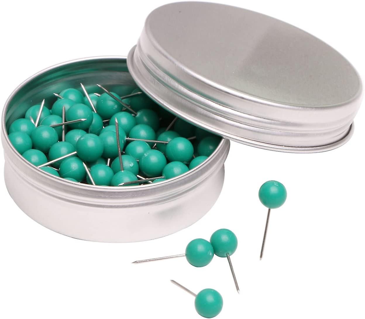 100pcs 1/4 Inch Small Round Head Map Tacks Pins For Home Office ...