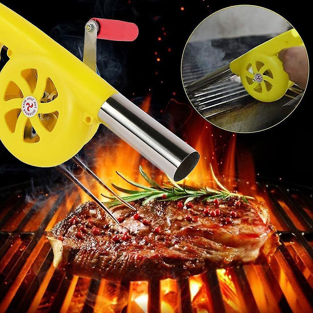 Manual Cooking Bbq Fan Air Blower,portable Hand Crank Fan For Bbq ...
