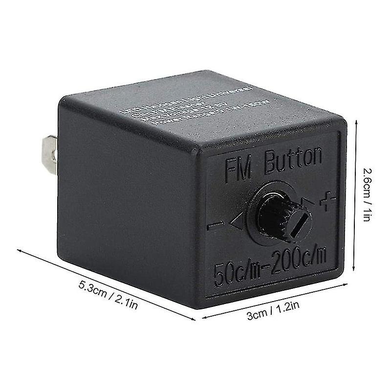 Led Flasher Relay, 12v 3-pin Adjustable Led Flasher Relay Turn Signal ...