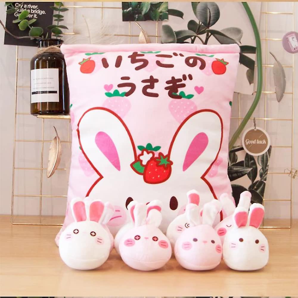 Heytea Kawaii Plush Stuffed Bunny Throw Pillow,cute Plushies Bunny ...