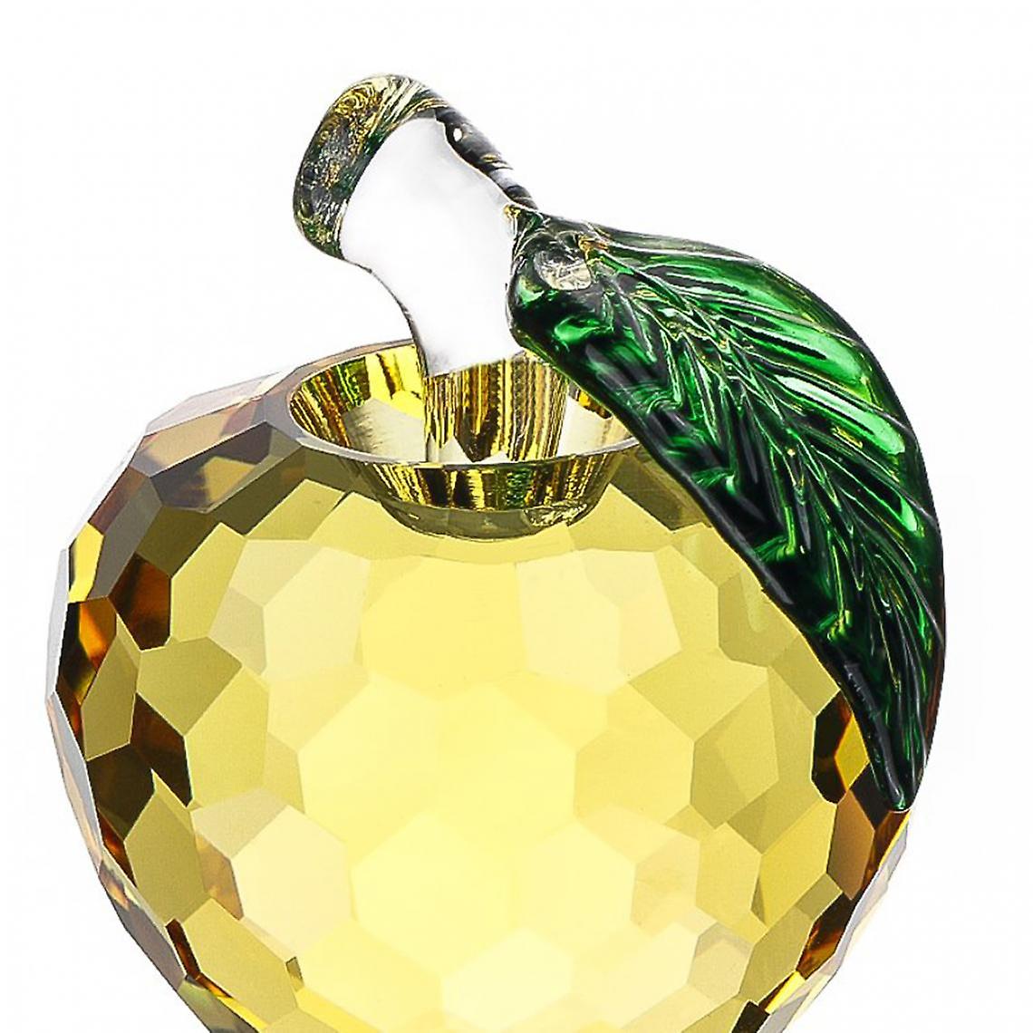 Pcs 4x5.5 Cm Colorful Crystal Apple Craft Christmas Eve Souvenir ...