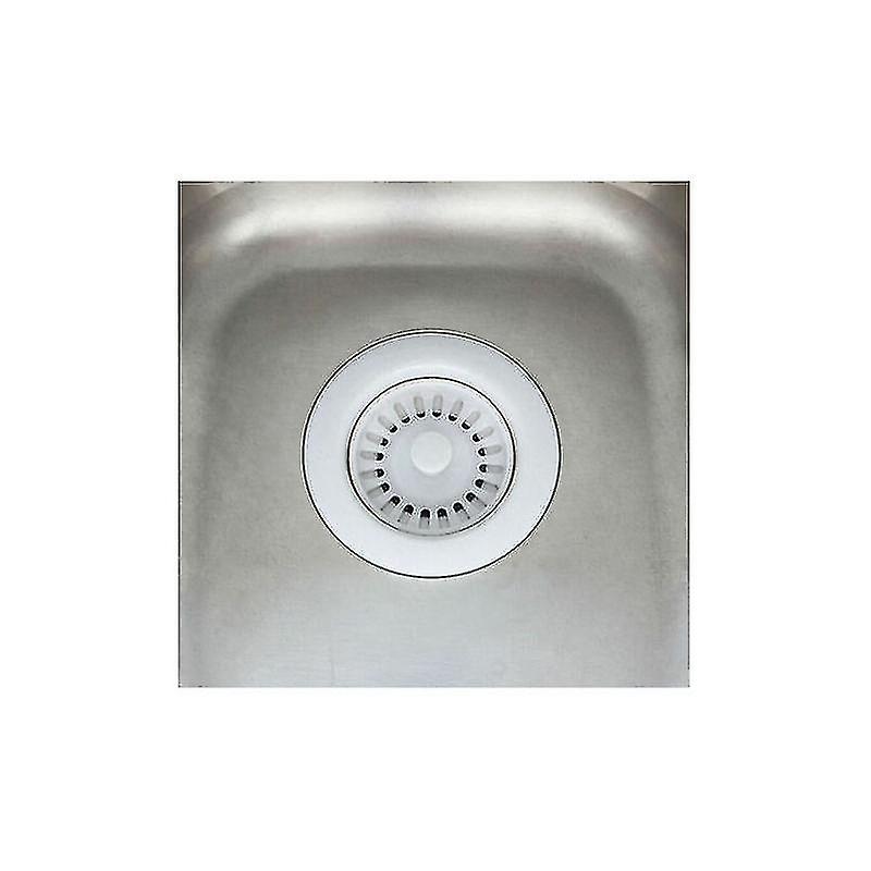 White Polymer Kitchen Sink Drain With Removable Basket Strainer And ...