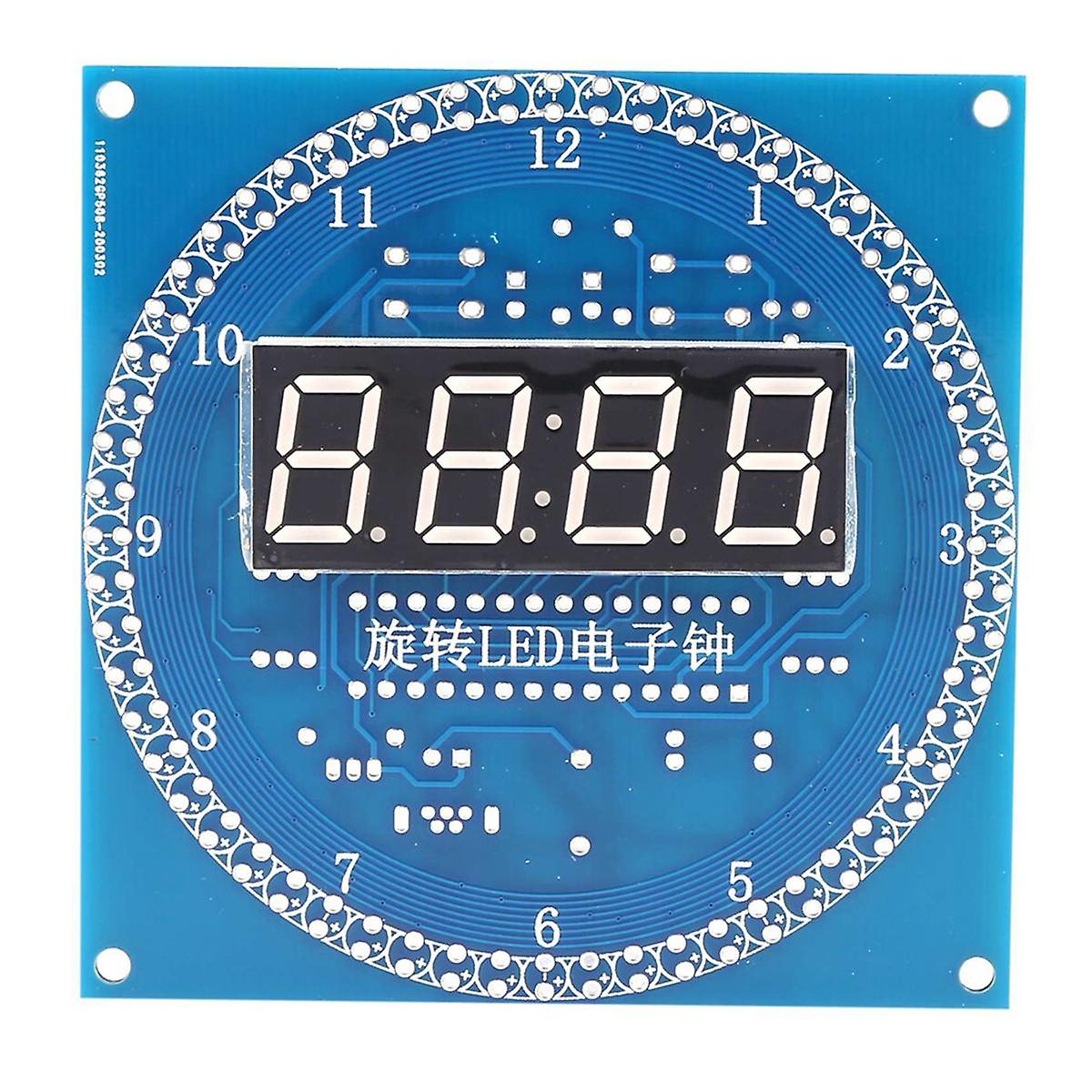 Diy Rotating Electronic Clock Kit Electronic Circuit Basic Experimental ...