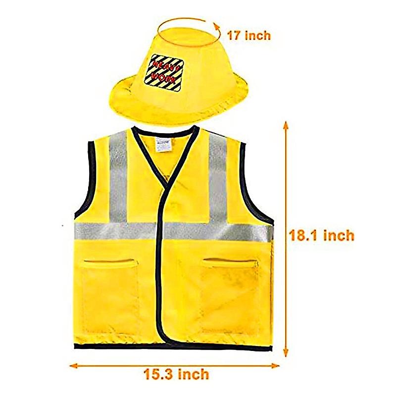 Construction Worker Costumes For Toddler Boys Dress Up Clothes Kid ...