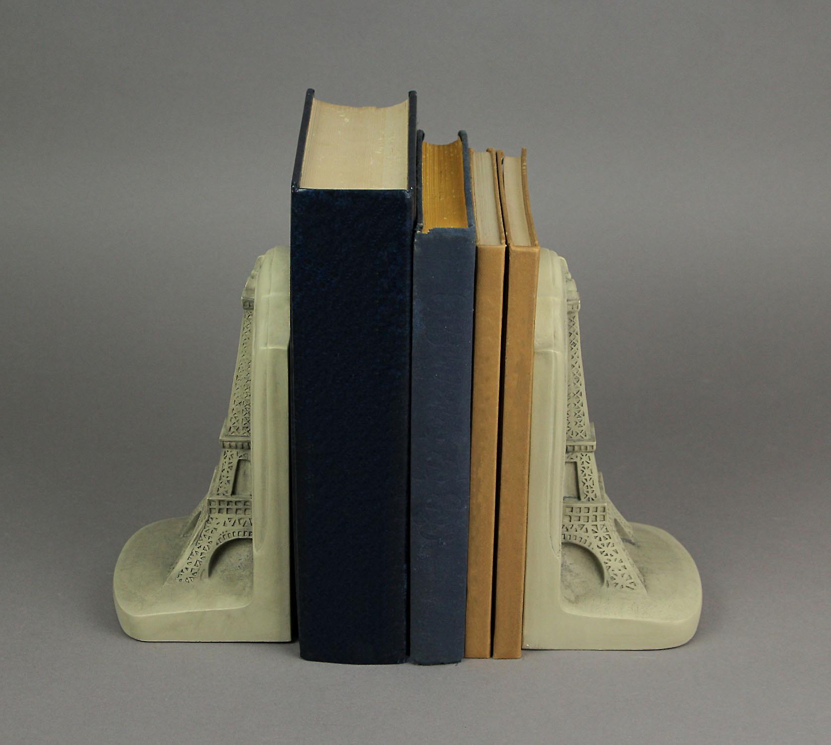 Historical Wonders Collection Aged White Resin Eiffel Tower Bookends ...