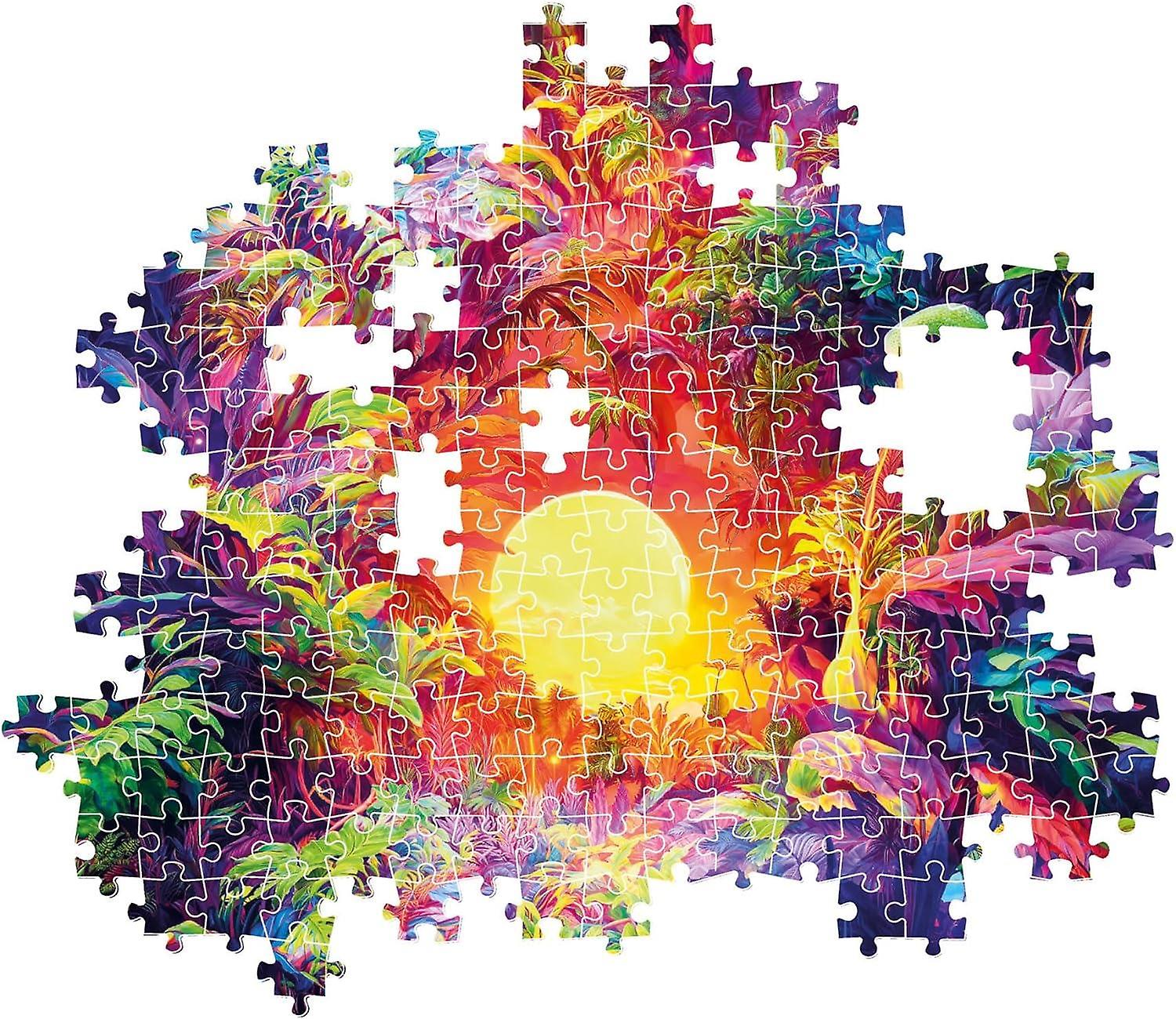 Clementoni Color Boom Psychedelic Jungle Jigsaw Puzzle (500 Pieces ...