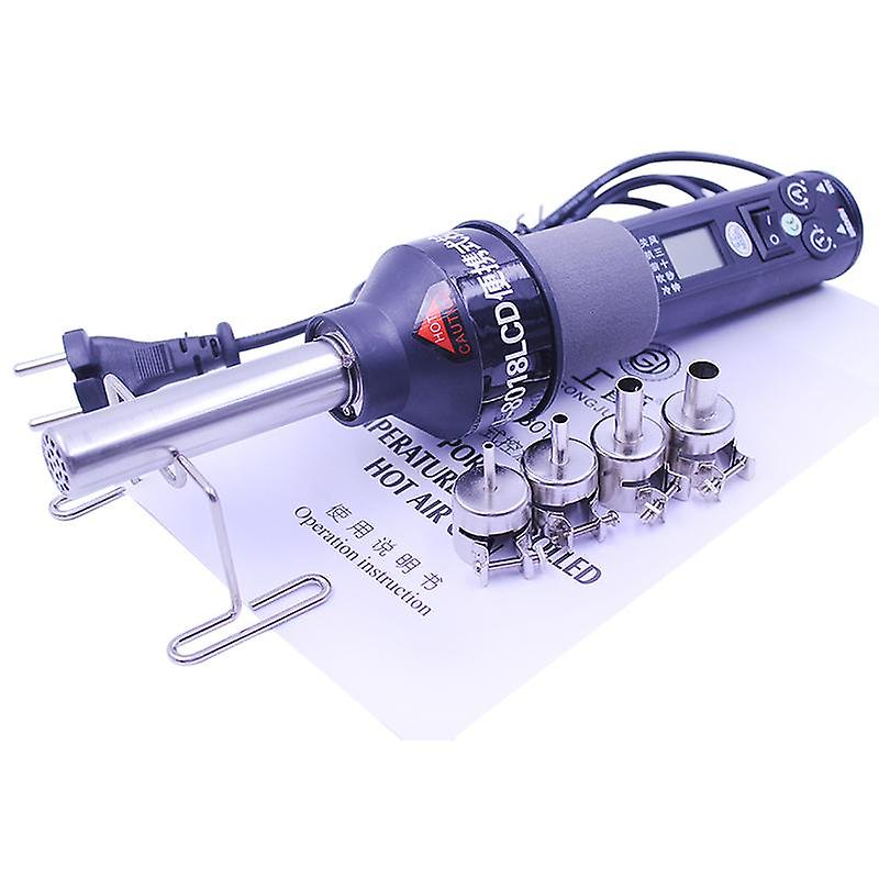 Heat gun 8018 450w lcd display temperature adjustable soldering rework ...
