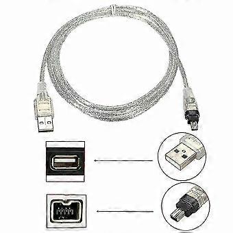 For Mini Dv Minidv Usb Data Cable Firewire Ieee 1394 Hdv Camcorder To ...