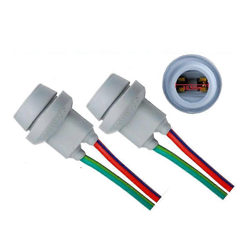 2X T10 Socket W5W Adapter Soft Rubber Light Lamp Holder Car Accessories ...