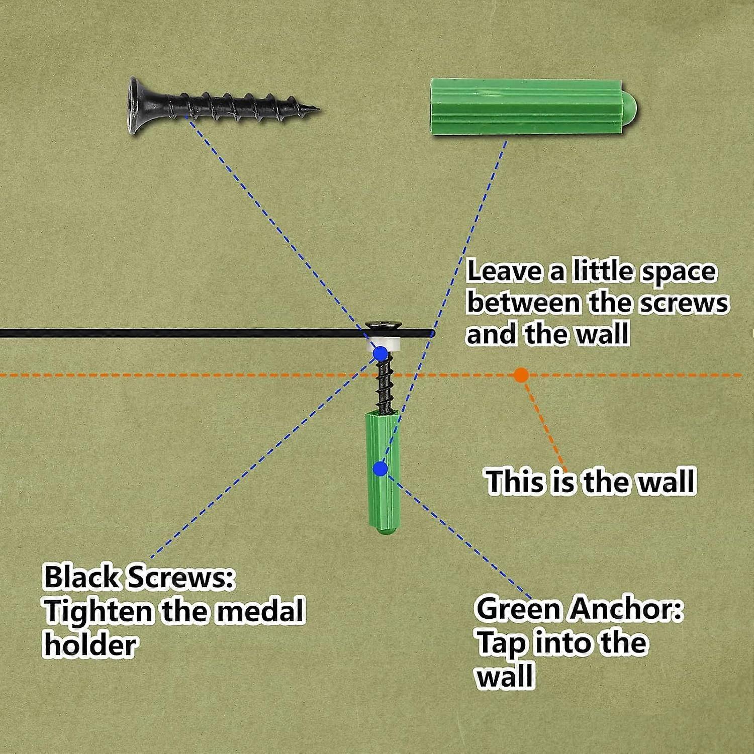 Soccer Medal Holder Display Hanger Black Metal Medal Rack Organizer ...