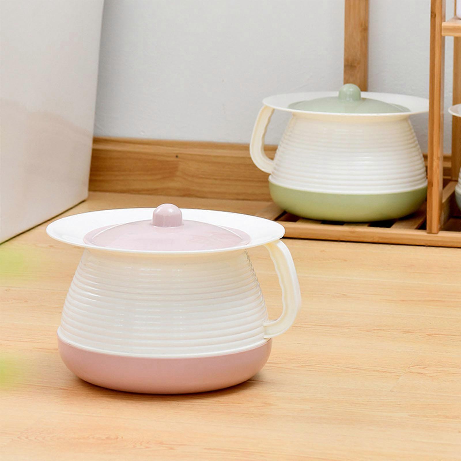 Plastic Child Potty with Handle and Lid Portable Handheld Spittoon ...