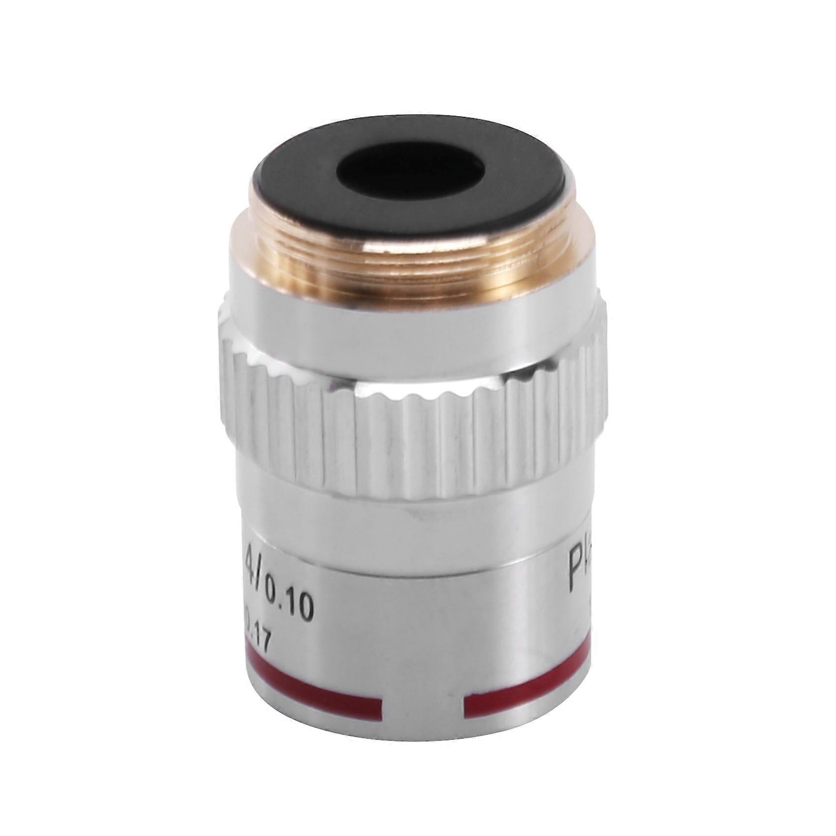Microscope Plan Achromatic Objective Lens 4X Biological Metallurgical ...