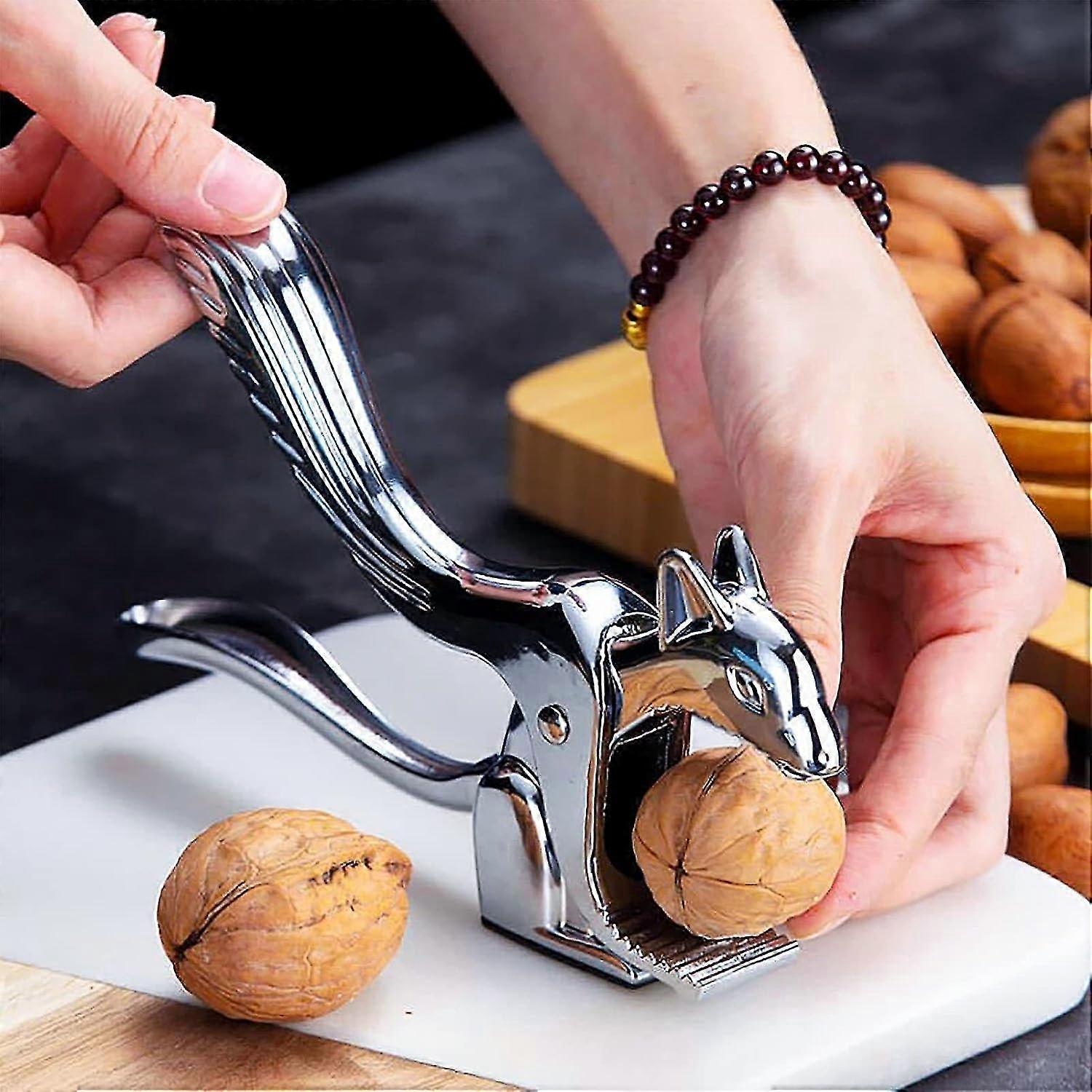Hazelnuts Squirrel Look Metal Nutcracker Squirrel Handle Tongs Kitchen Tools For Opening Nuts ...