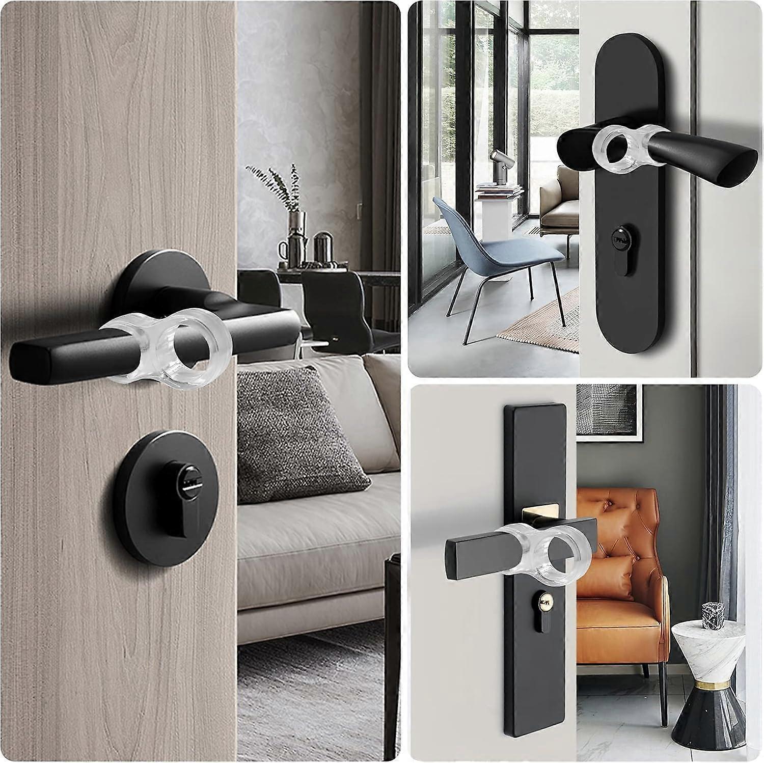 Door Stops 10 Pieces PVC Door Handle Stopper Door Bumper Silicone Door ...