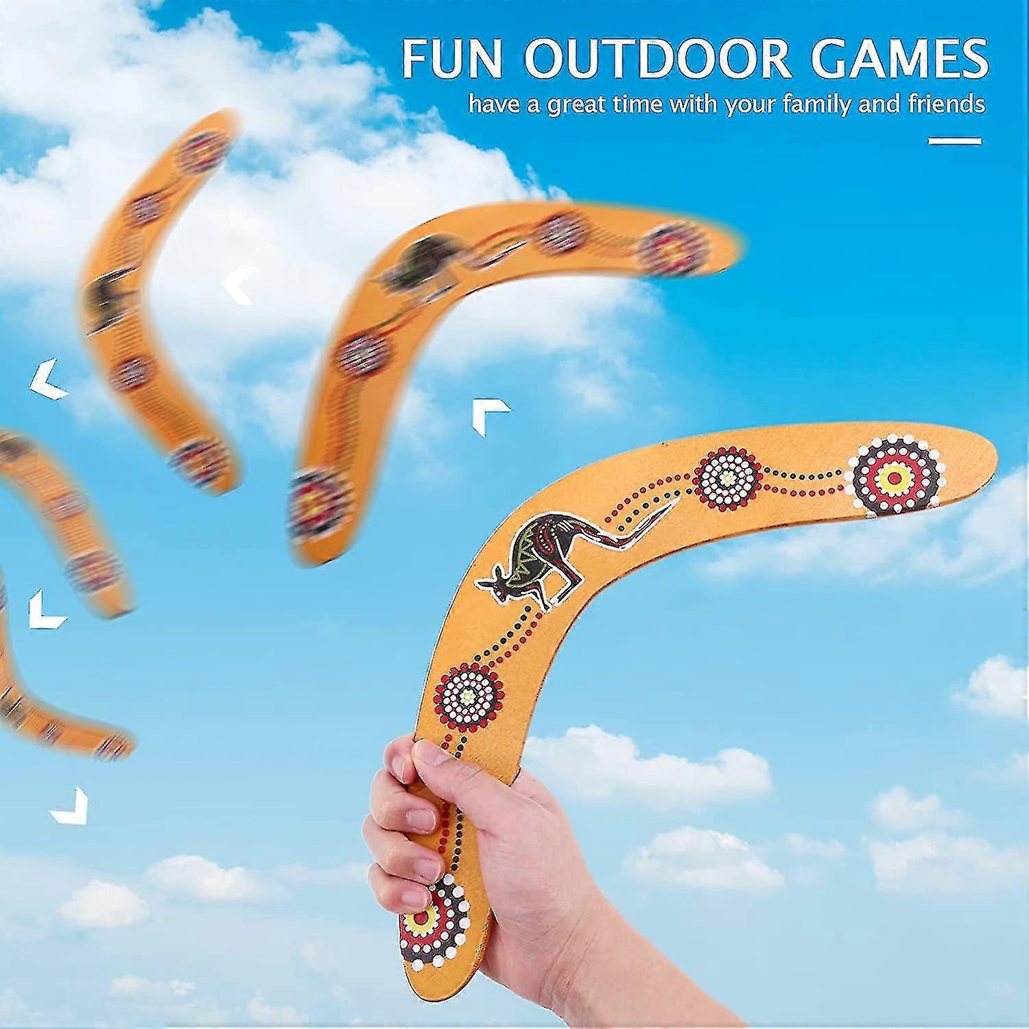Wooden Boomerang For Kids Adults Easy To Throw Returning Boomerang With ...