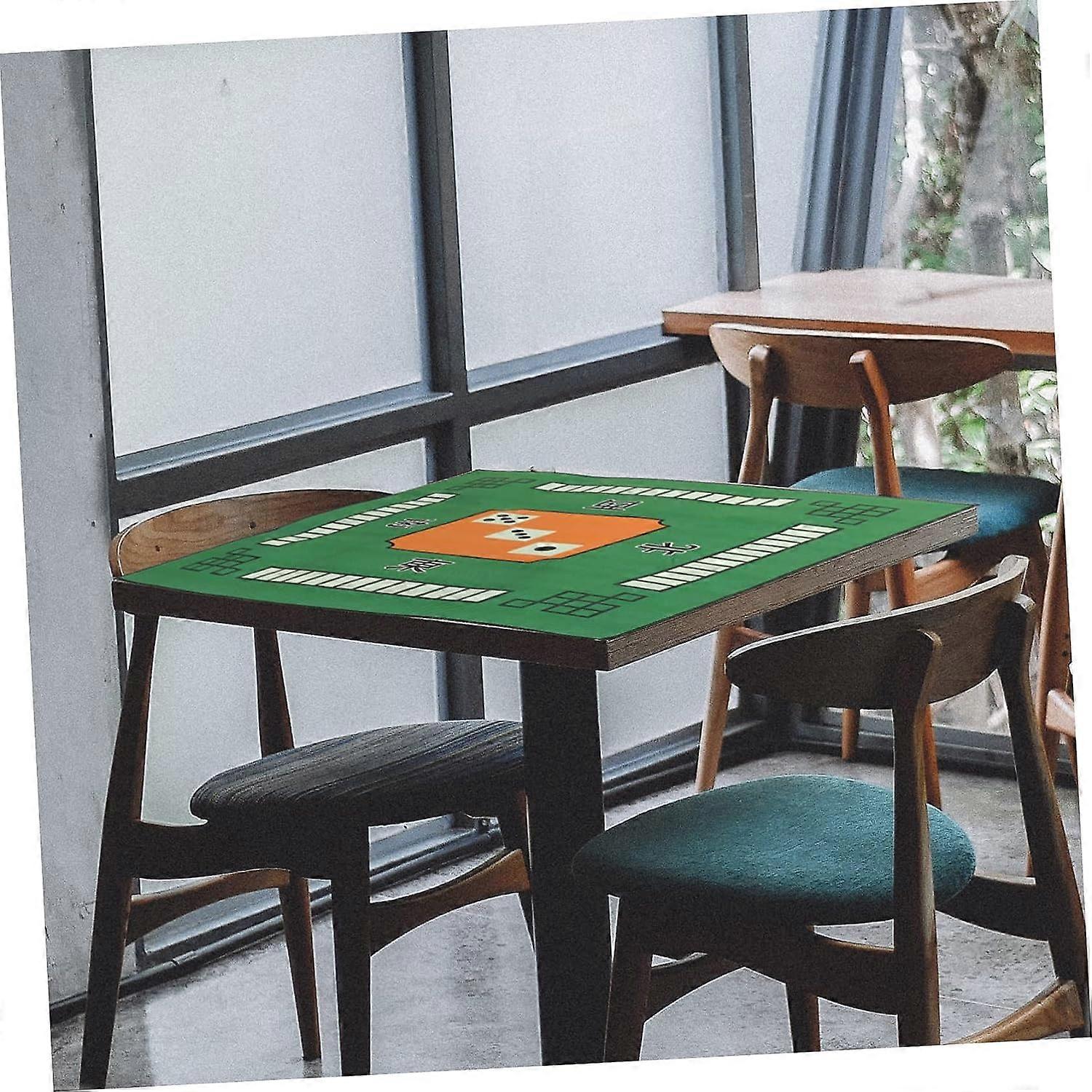 Mahjong Tablecloth Card Protector Sleeves Gaming Desk Decor Green Tile ...