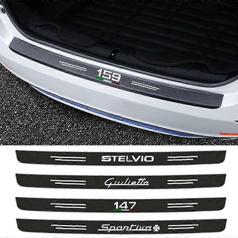 Car Door Rear box bumper Tailgate threshold protection sticker For Alfa ...