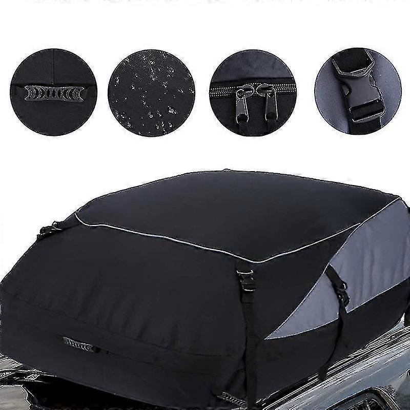 Car Roof Bag Rooftop Carrier 15 Feet Heavy Duty Bag Waterproof Rooftop ...