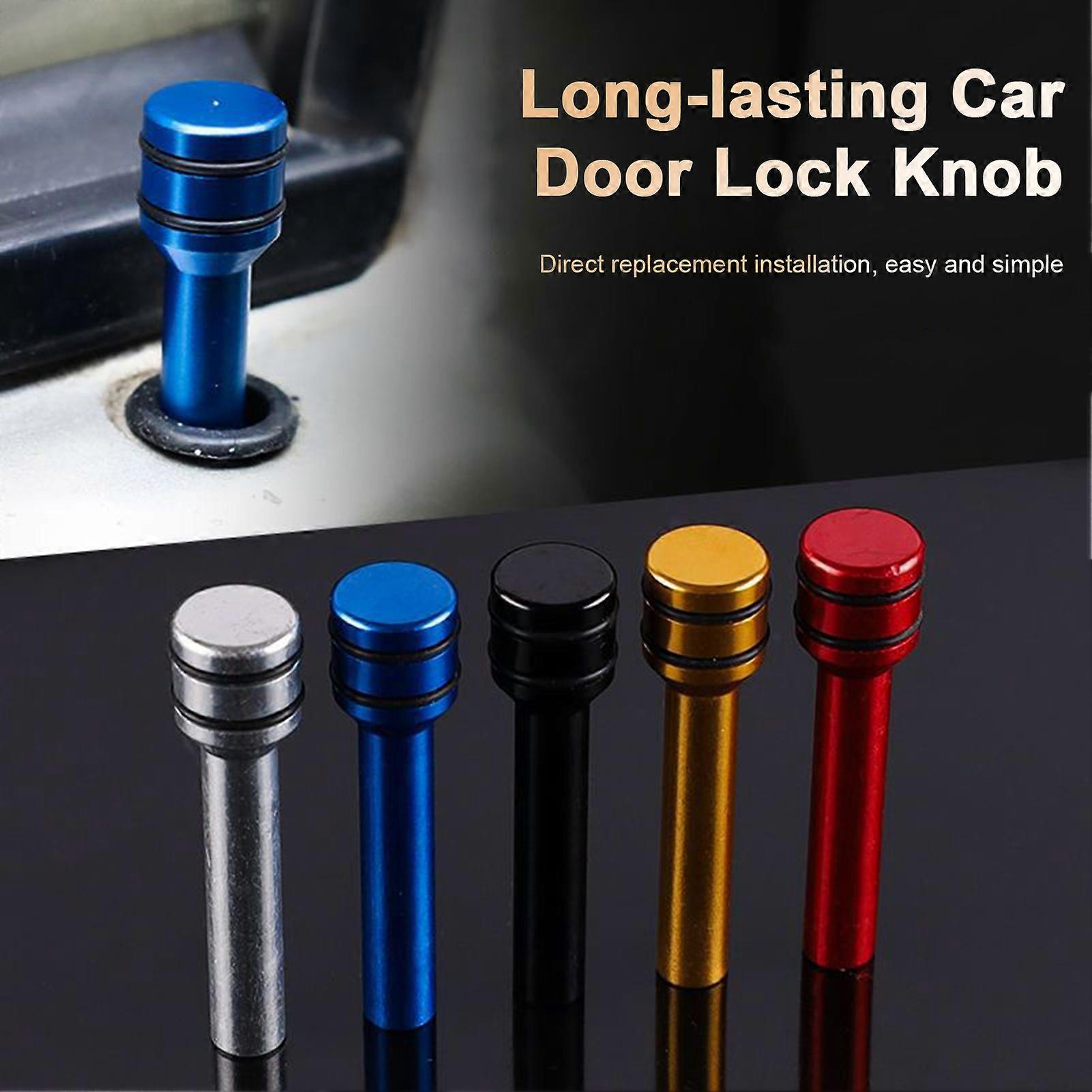4Pcs Alloy Car Door Lock Knobs Anti-deformed Inner Door Lock Pull Pins ...