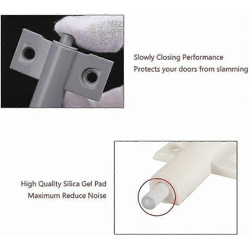 30x Soft White Door Damper Close Dampers for Kitchen Cabinet Cupboard ...