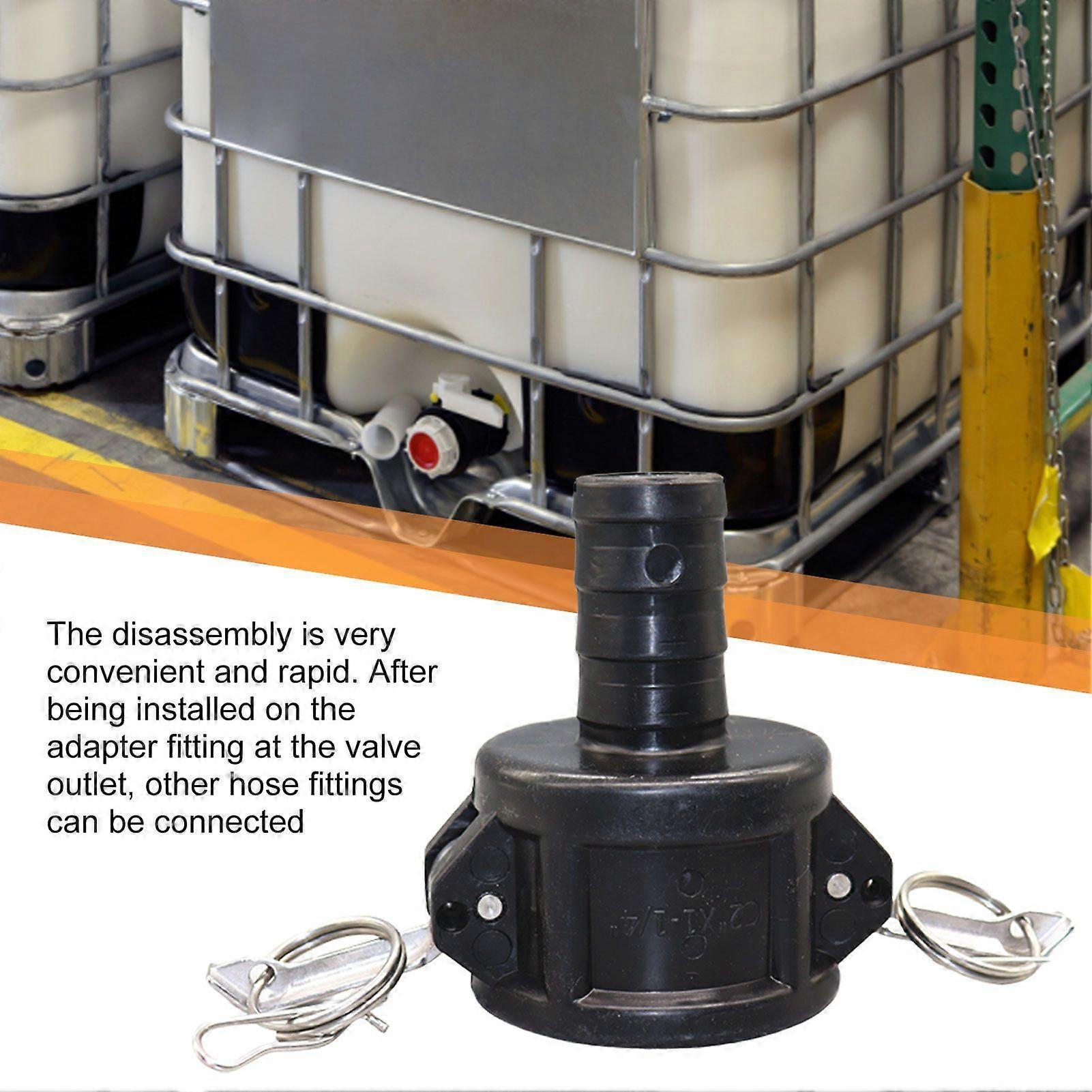 IBC Tank Valve Hose Connector Garden Drain Plug Tote Food Grade Adapter ...